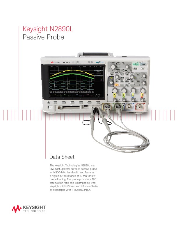 N2890L Passive Probe PDF Asset Page | Keysight